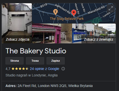 Coldplay Bakery Recording Studio Address - Coldplay - Coldplaying